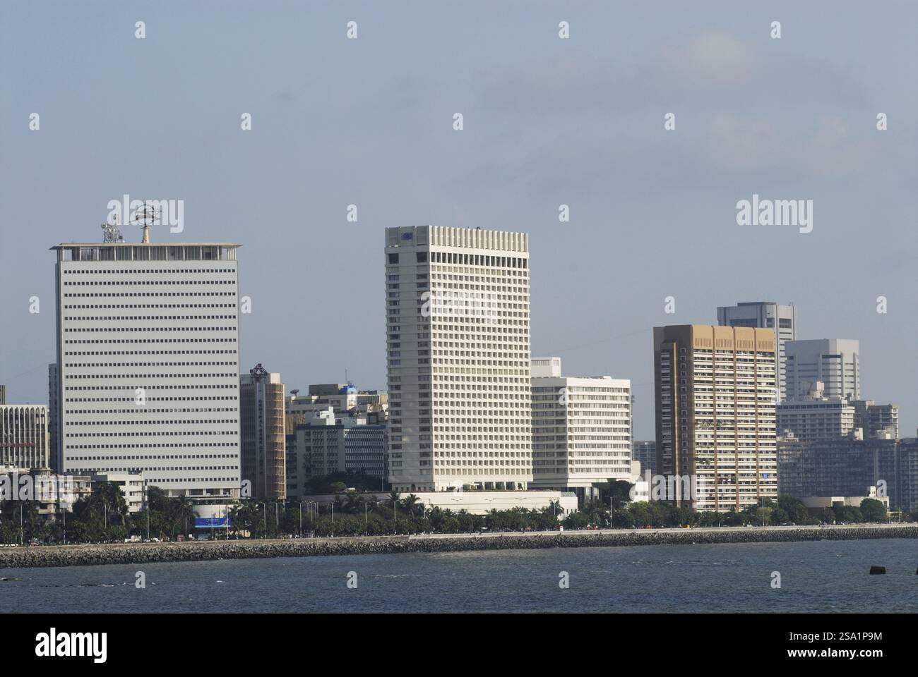 Nariman point with Air India Building, Oberoi Tower at Bombay Mumbai ...