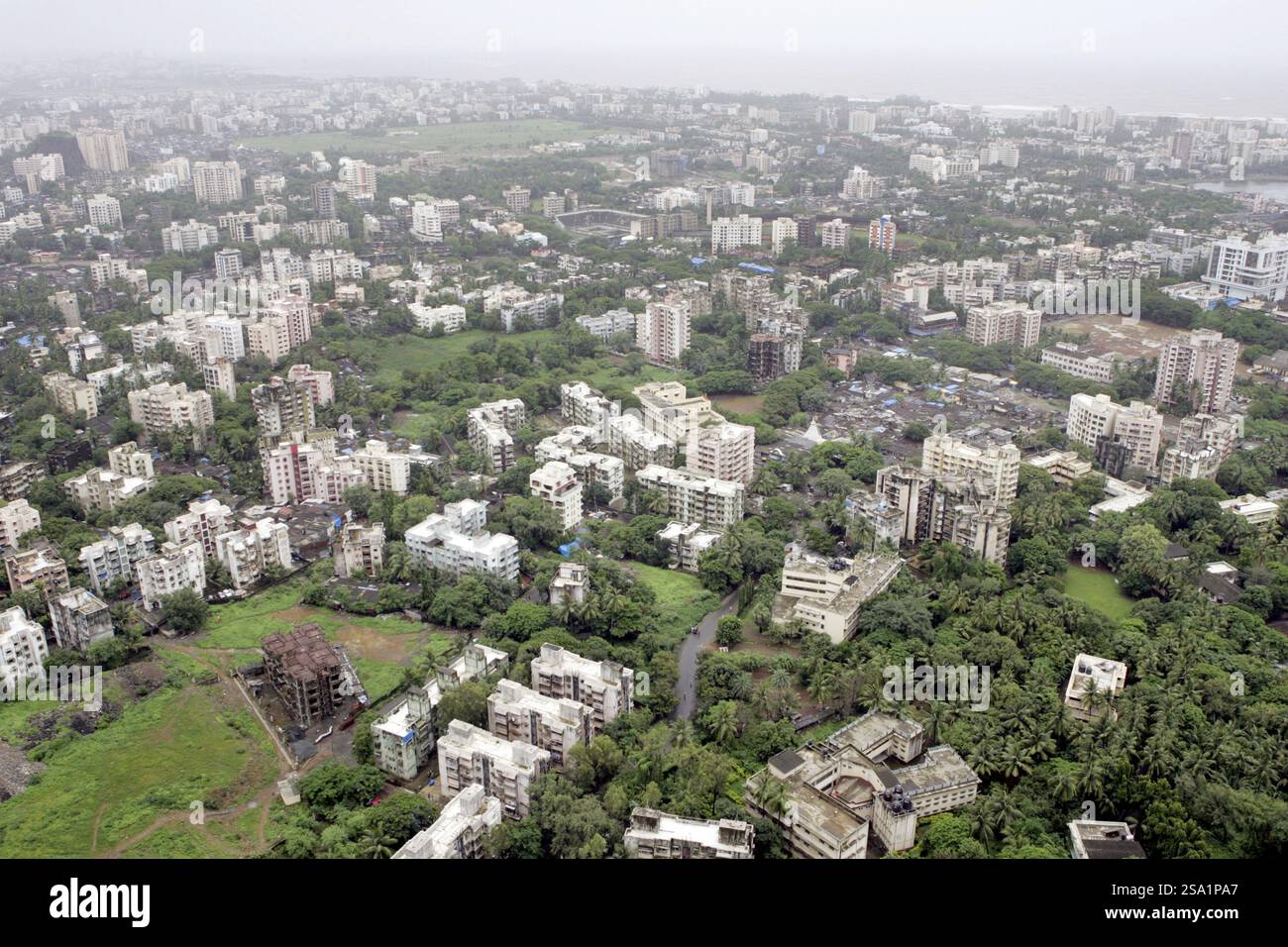 An aerial view of Andheri west in western suburb of Bombay Mumbai ...