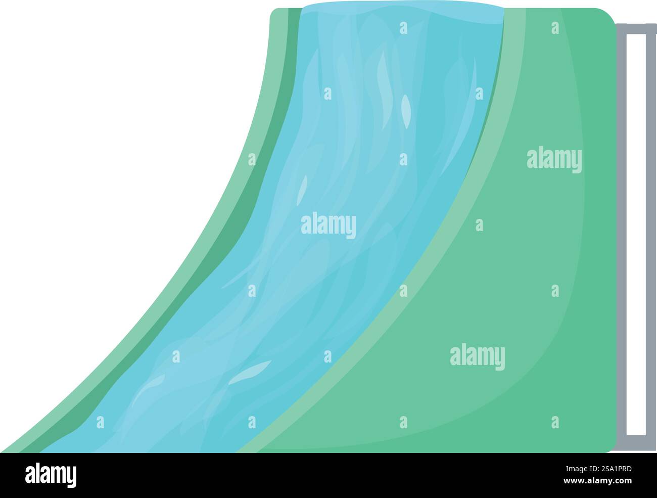 Short kids slide icon cartoon vector. Ocean summer party. Pool ring ...