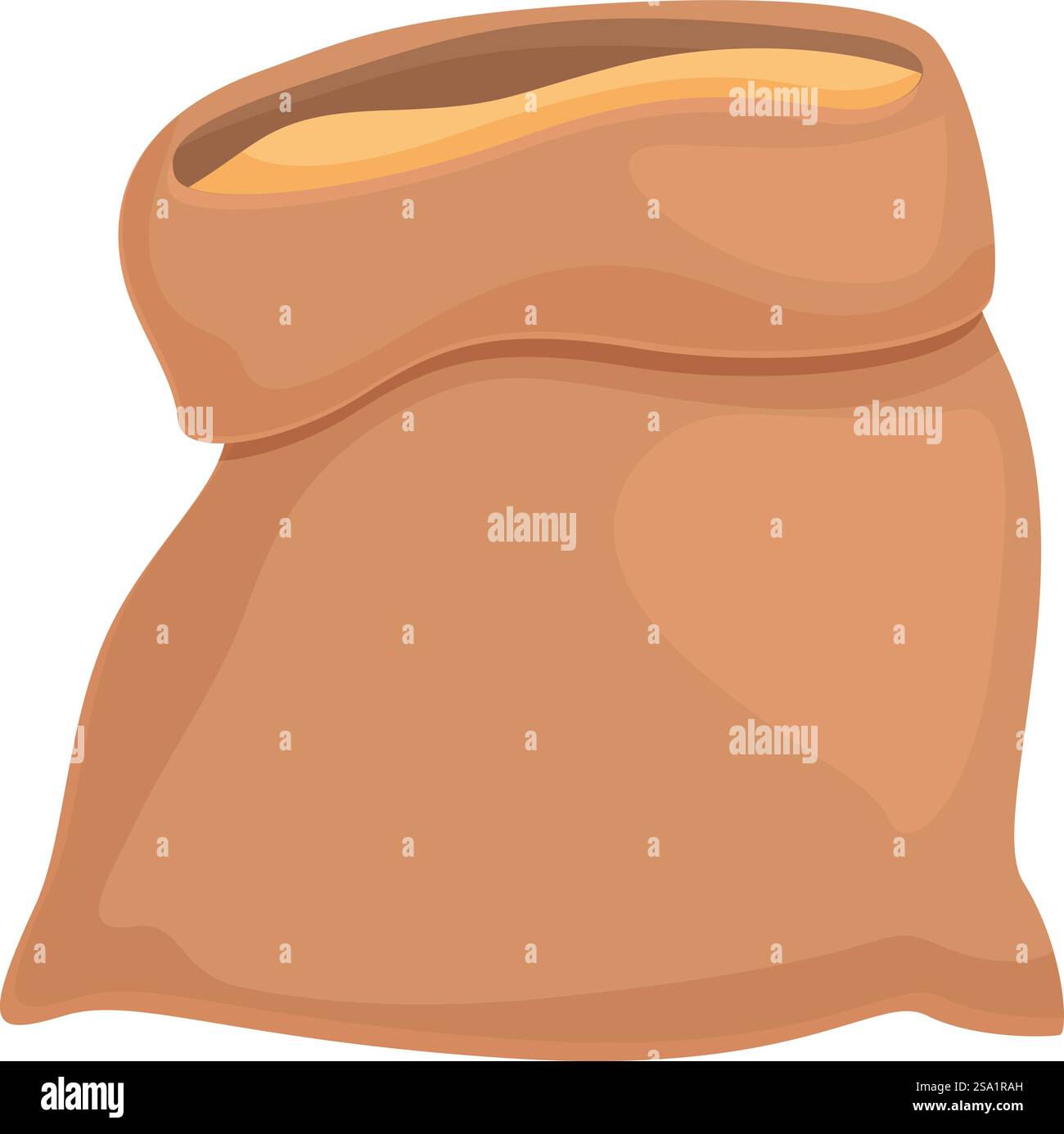 Grain sack production icon cartoon vector. Grain mill baking. Worker ...