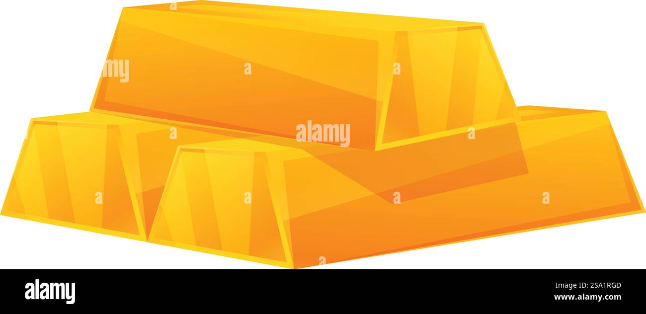 Ingot gold coin icon cartoon vector. Celebration asian metal. Lunar ...