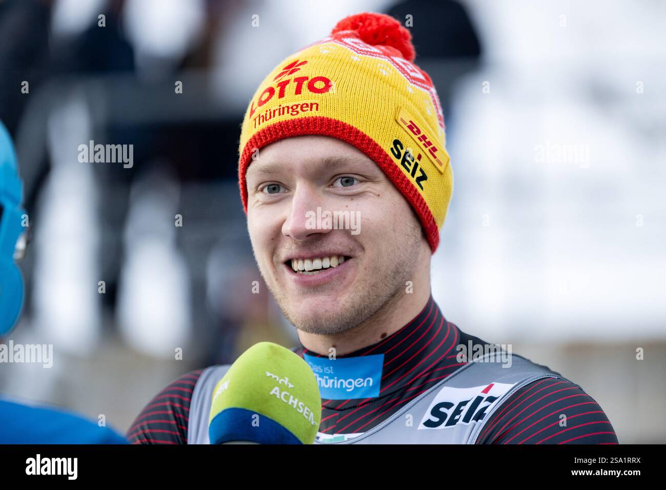 Max Langenhan (Deutschland) beim MDR Interview, GER, FIL Eberspaecher ...