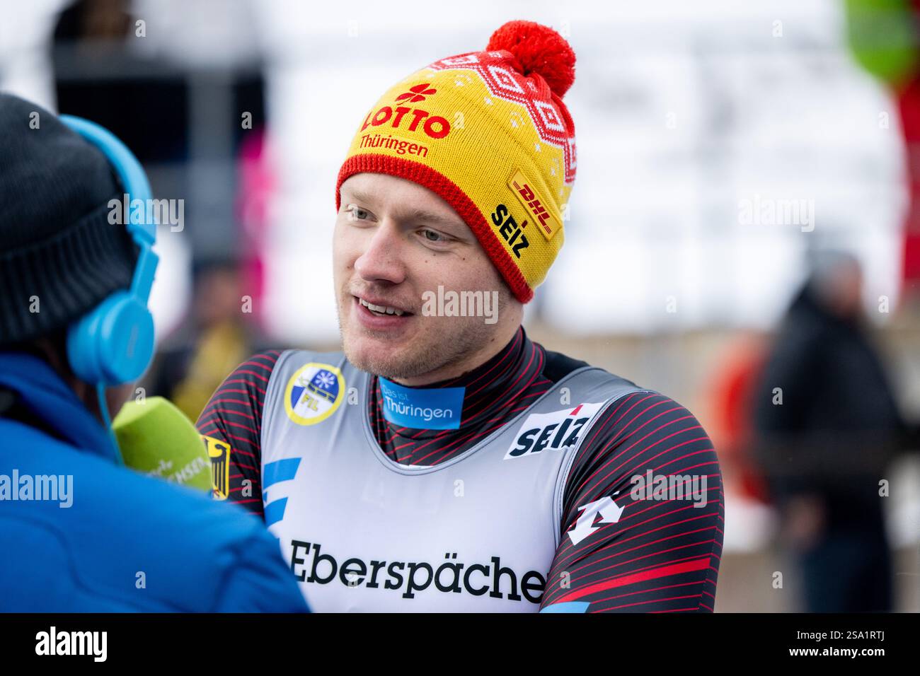 Max Langenhan (Deutschland) beim MDR Interview, GER, FIL Eberspaecher ...