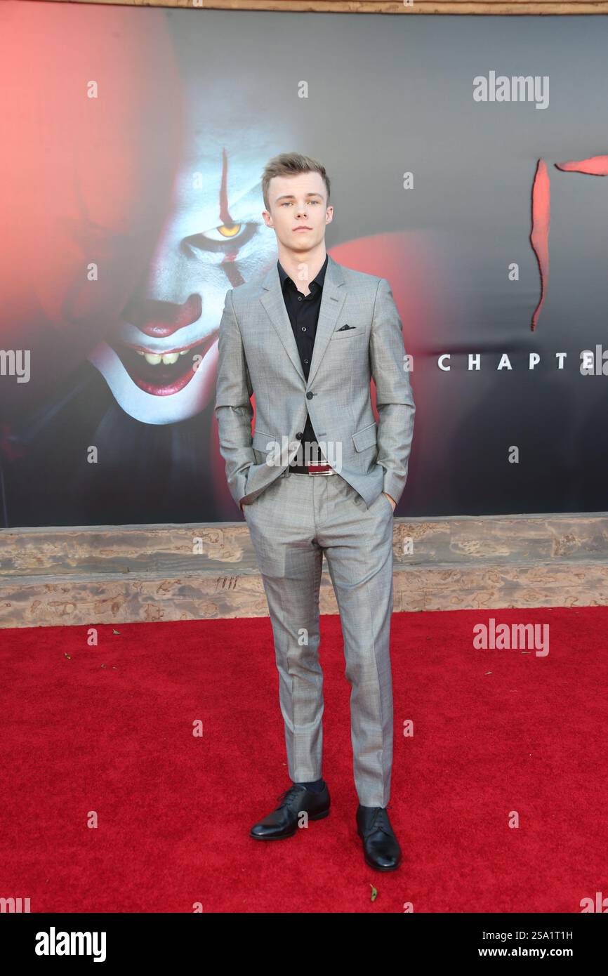 Nicholas Hamilton at the 'It Chapter Two' film premiere, Arrivals ...