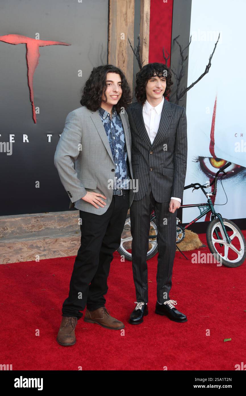 Nick and Finn Wolfhard at the 'It Chapter Two' film premiere, Arrivals ...