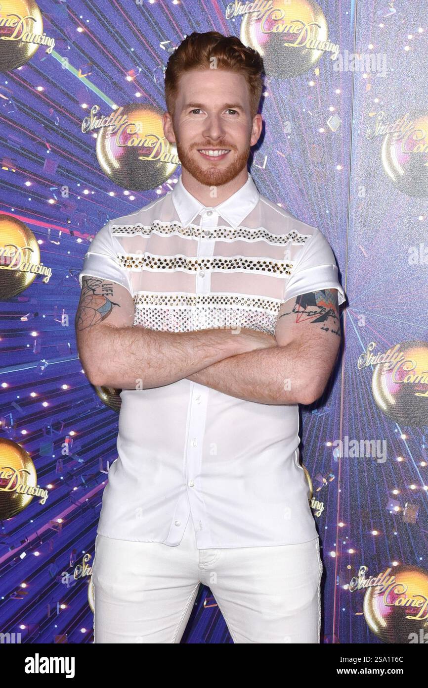 Neil Jones at the Strictly Come Dancing Red Carpet launch 2019 at BBC ...