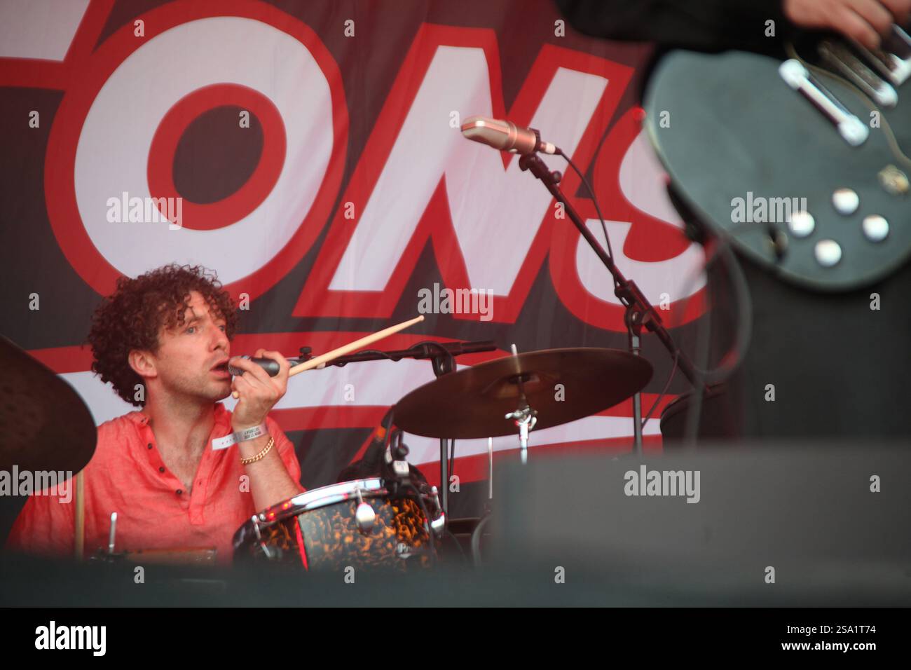 The Zutons Performing Live during The Big Feastival, Kingham ...