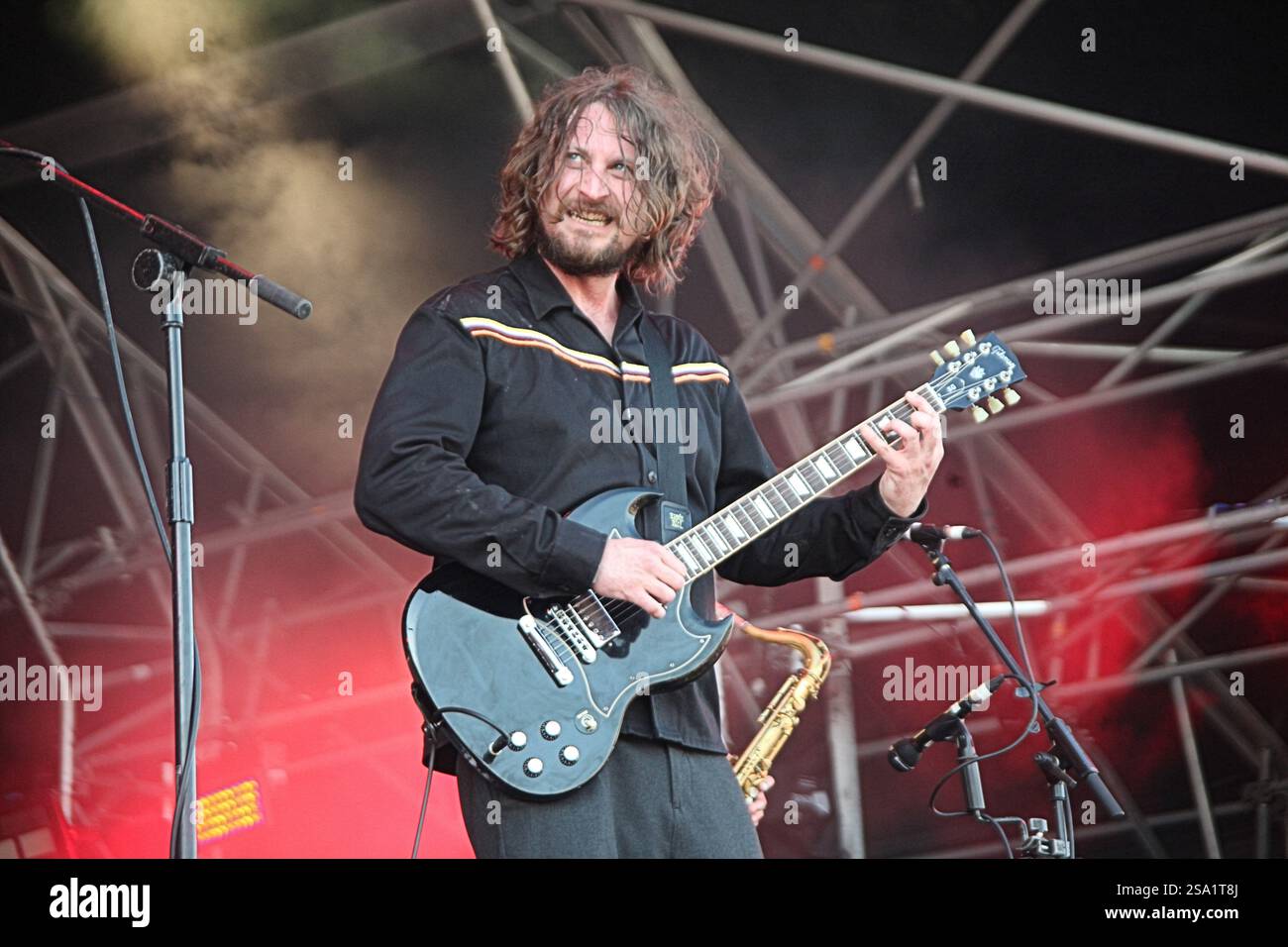 The Zutons Performing Live during The Big Feastival, Kingham ...