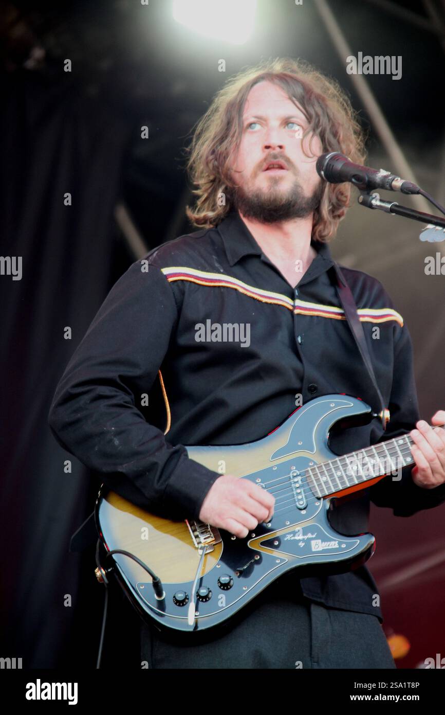 The Zutons Performing Live during The Big Feastival, Kingham ...