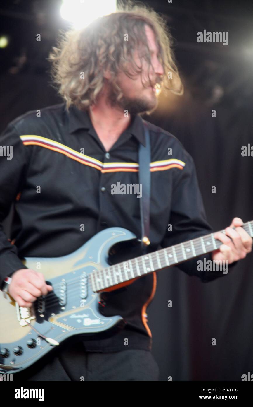 The Zutons Performing Live during The Big Feastival, Kingham ...