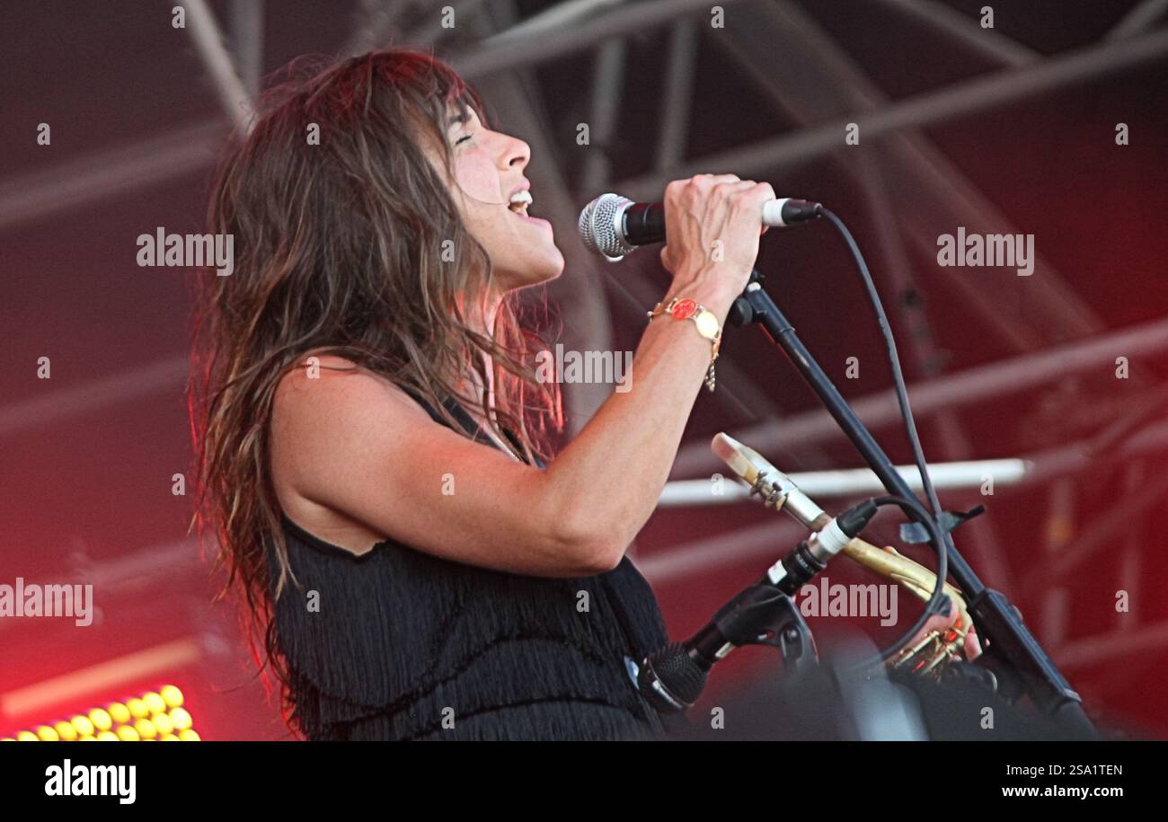 The Zutons Performing Live during The Big Feastival, Kingham ...