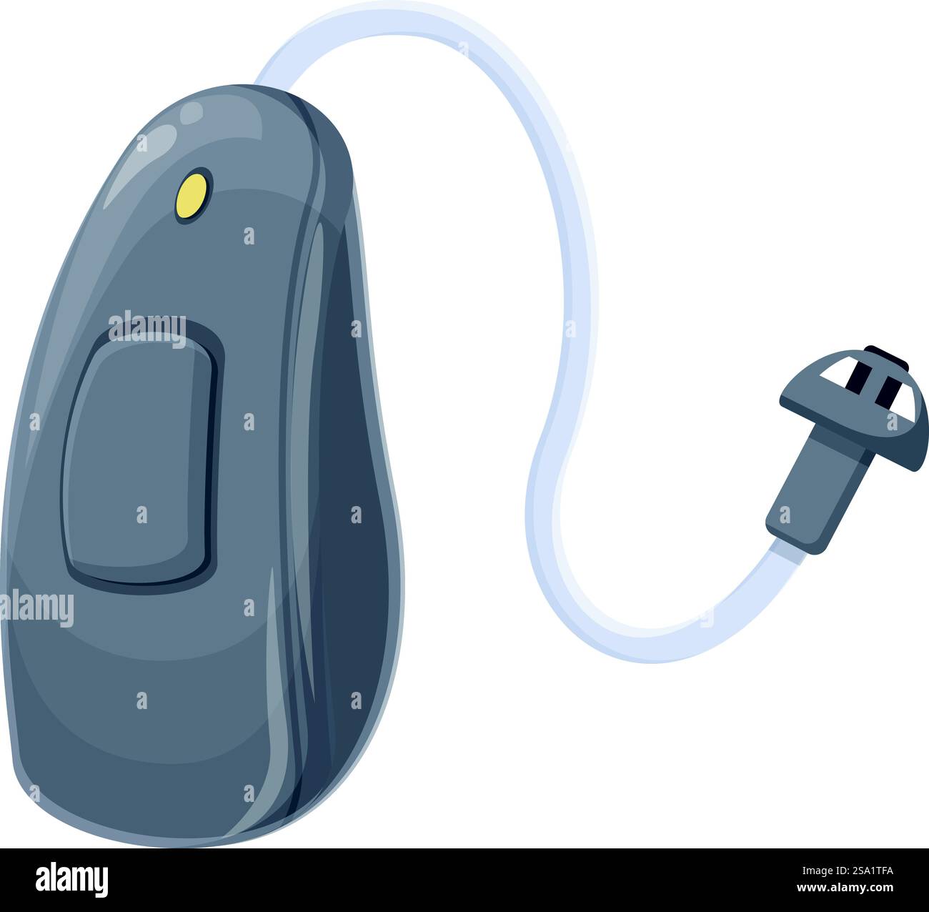 Loss hear equipment icon cartoon vector. Hearing aid. Noisy level ...