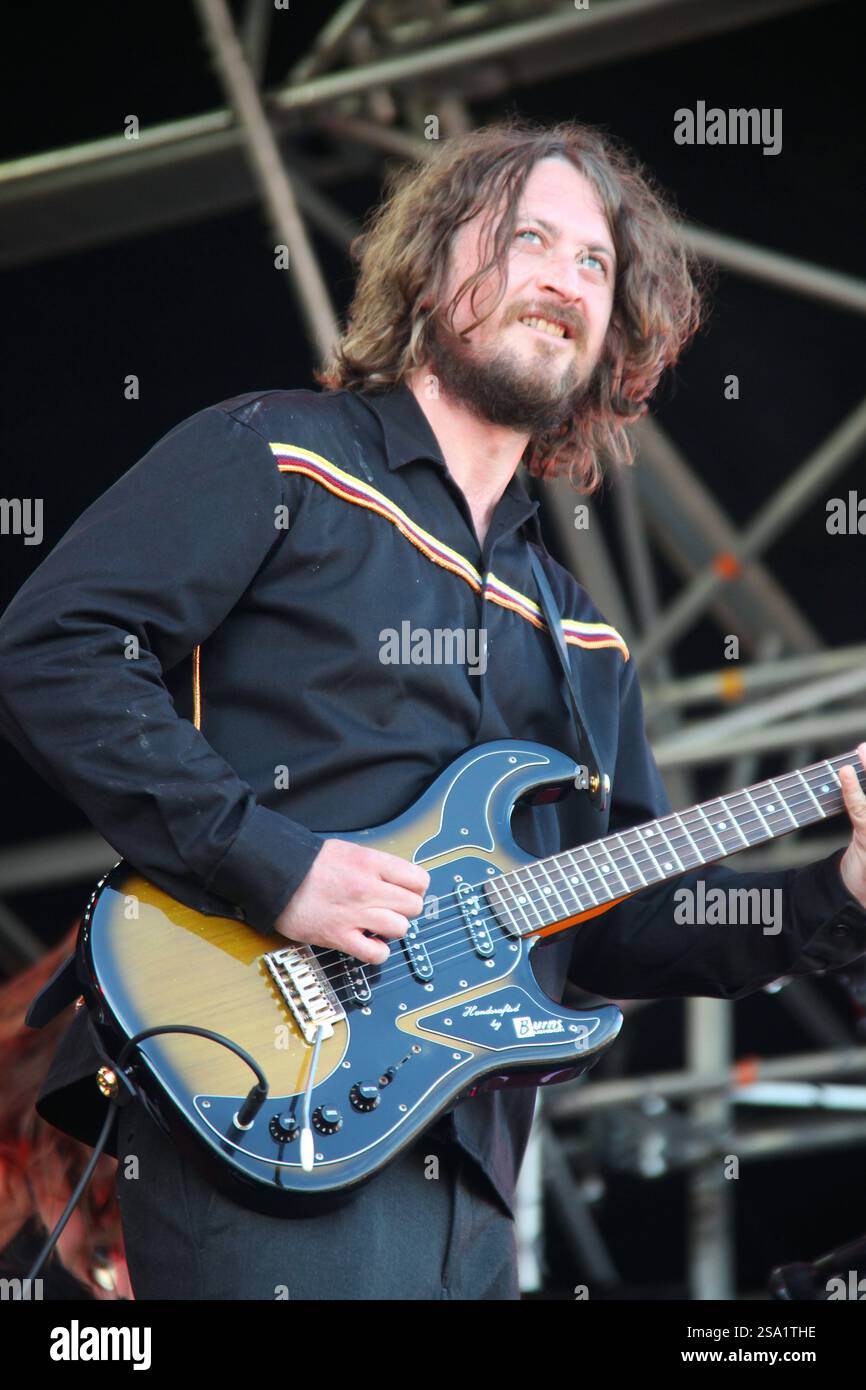 The Zutons Performing Live during The Big Feastival, Kingham ...