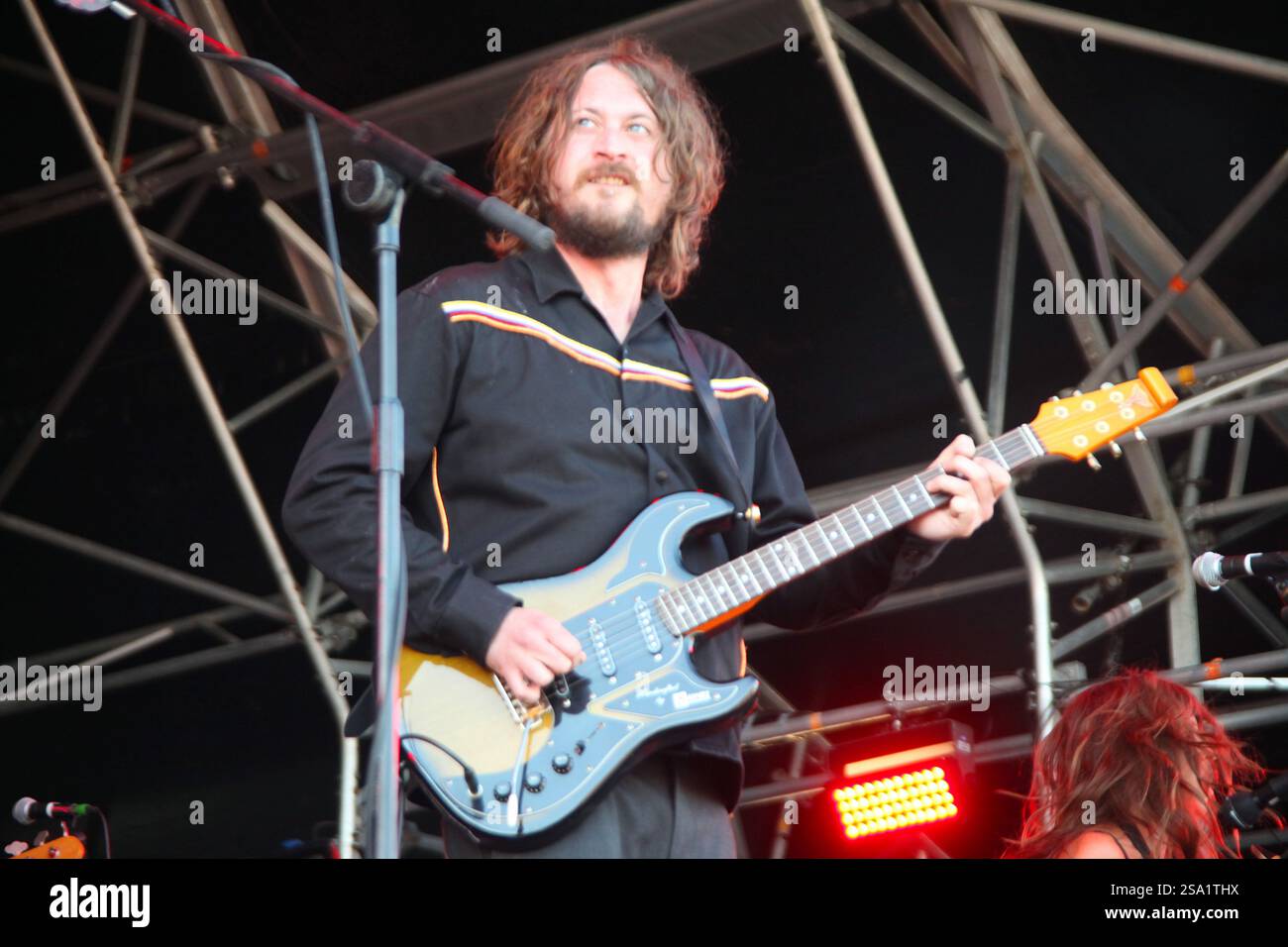 The Zutons Performing Live during The Big Feastival, Kingham ...