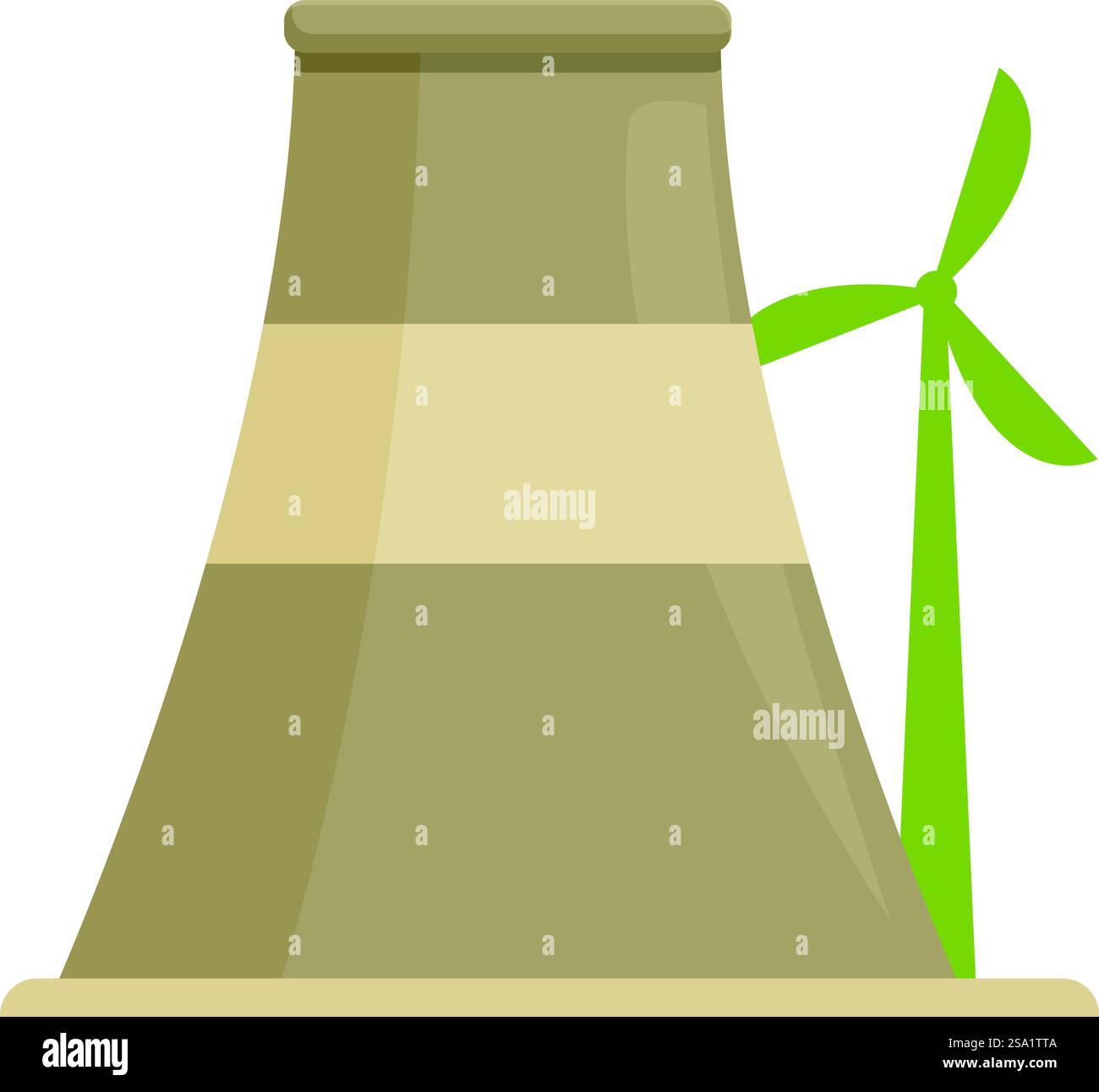 Eco power plant icon cartoon vector. Energy green farm. Processing ...