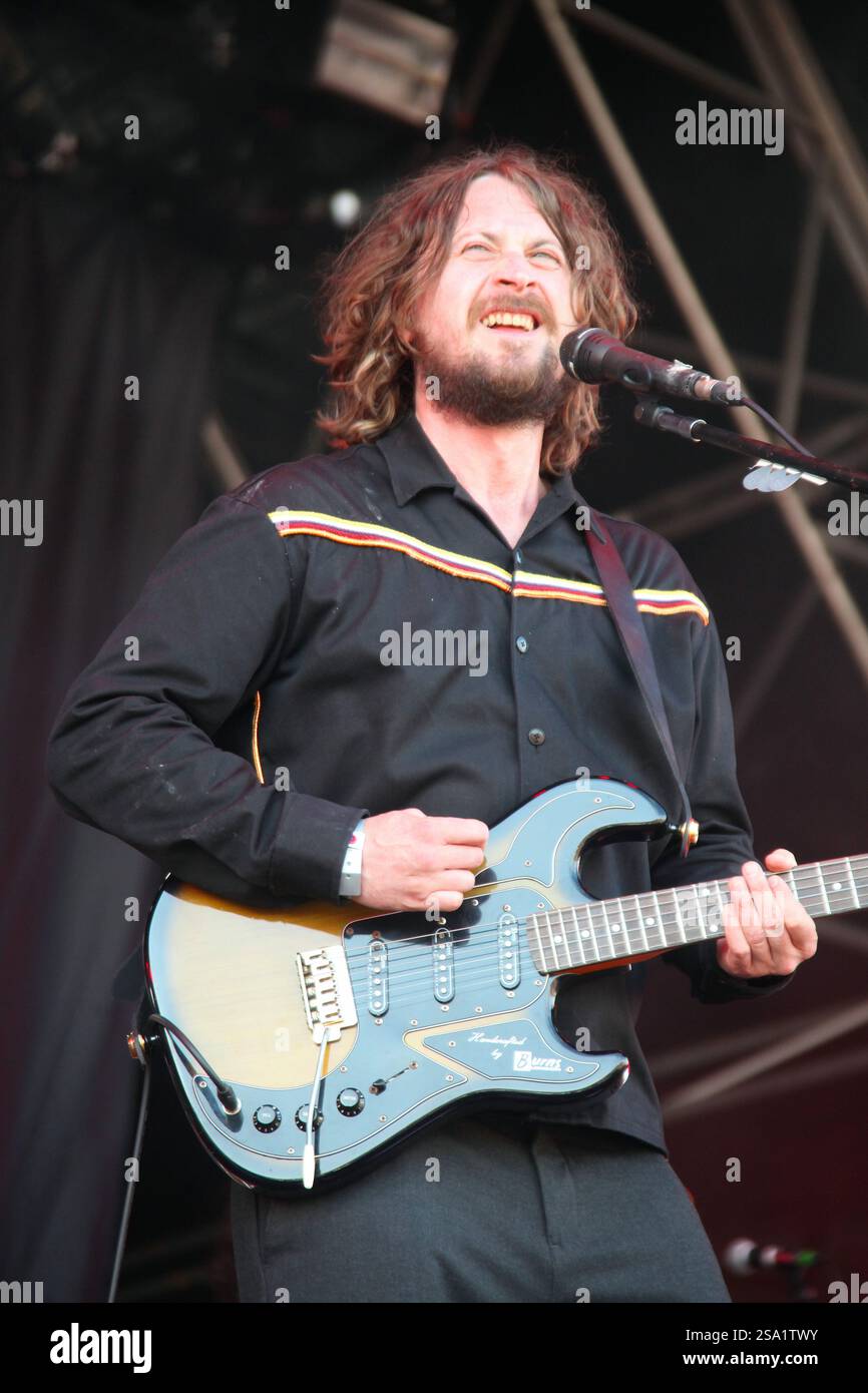 The Zutons Performing Live during The Big Feastival, Kingham ...