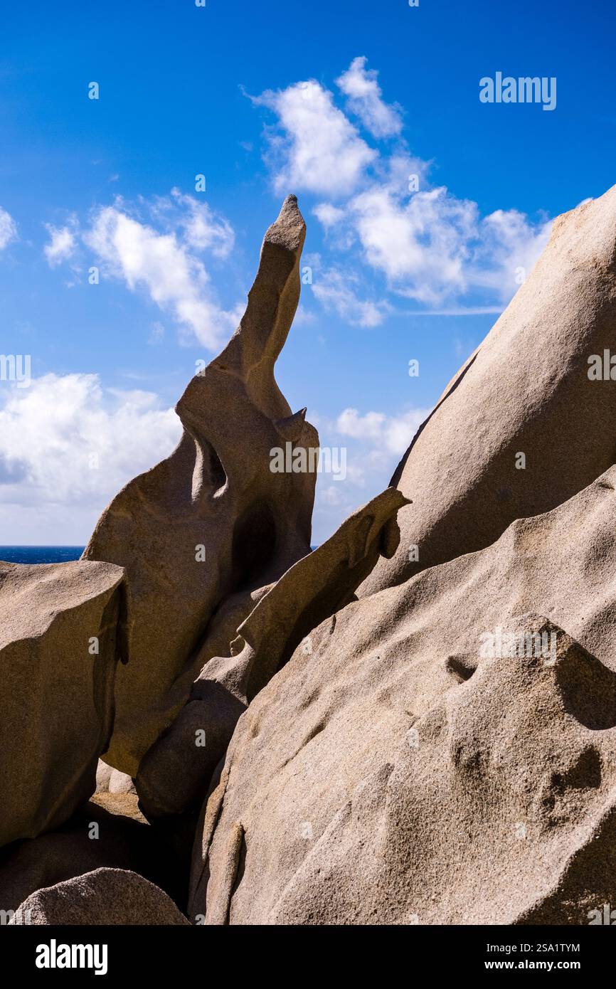 Bizarre granite rock formations on Capo Testa, the northernmost point ...