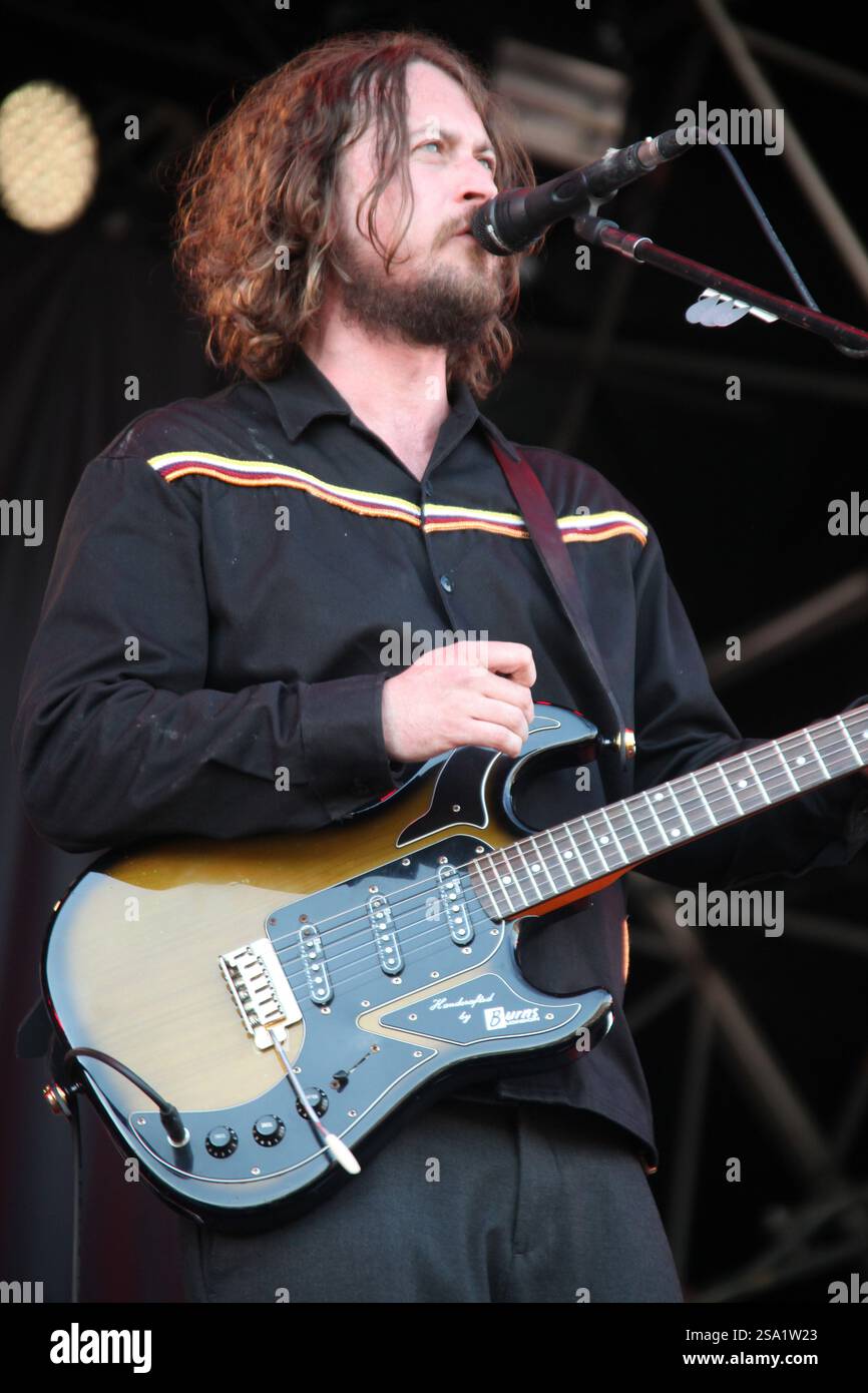 The Zutons Performing Live during The Big Feastival, Kingham ...