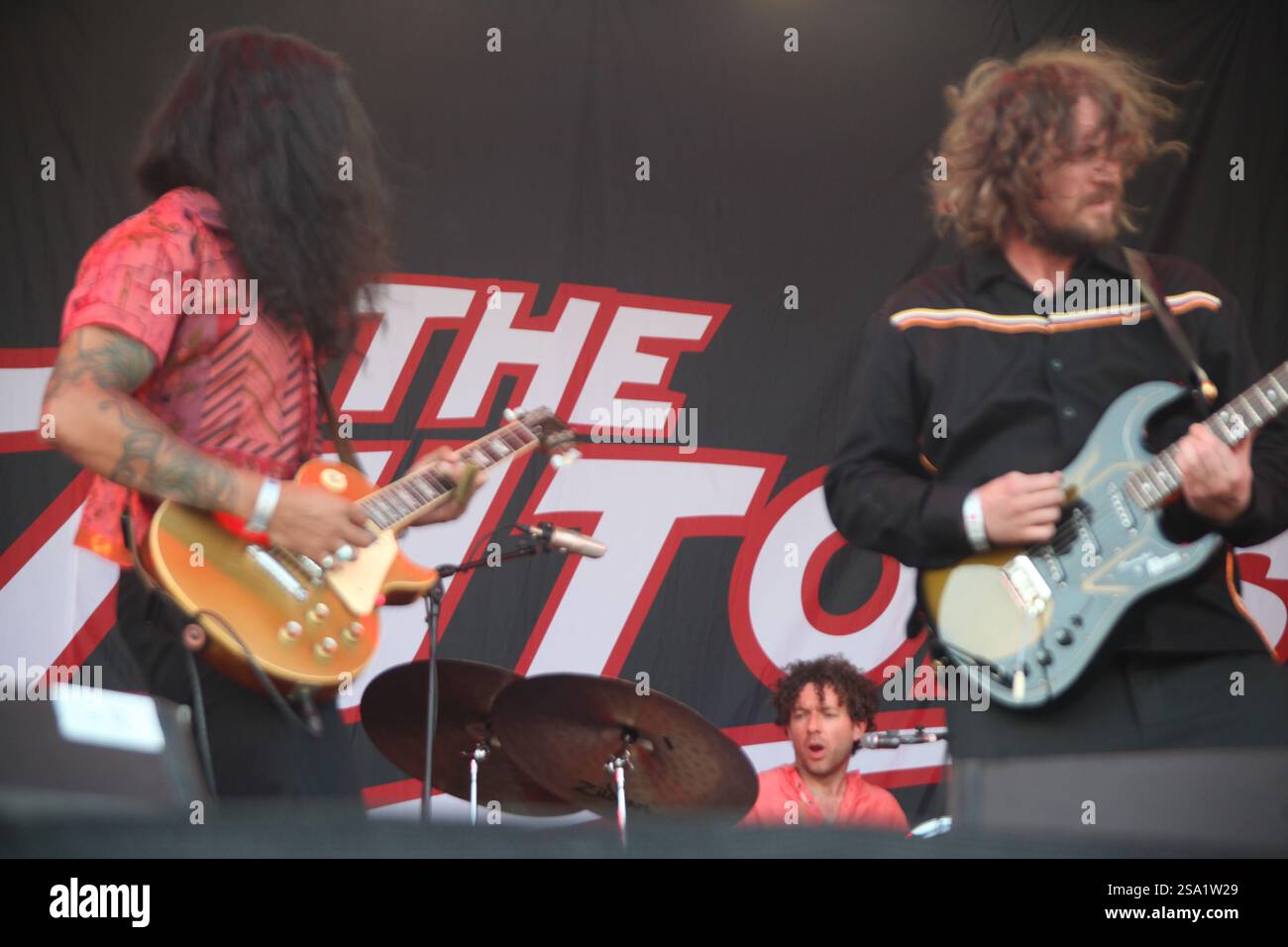 The Zutons Performing Live during The Big Feastival, Kingham ...