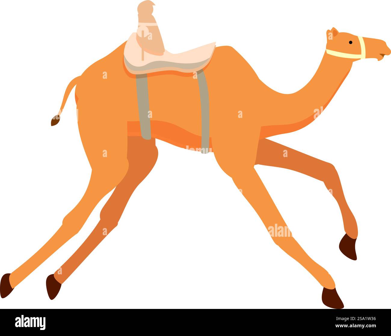 Camel competition icon cartoon vector. Sport running festival. Farm ...