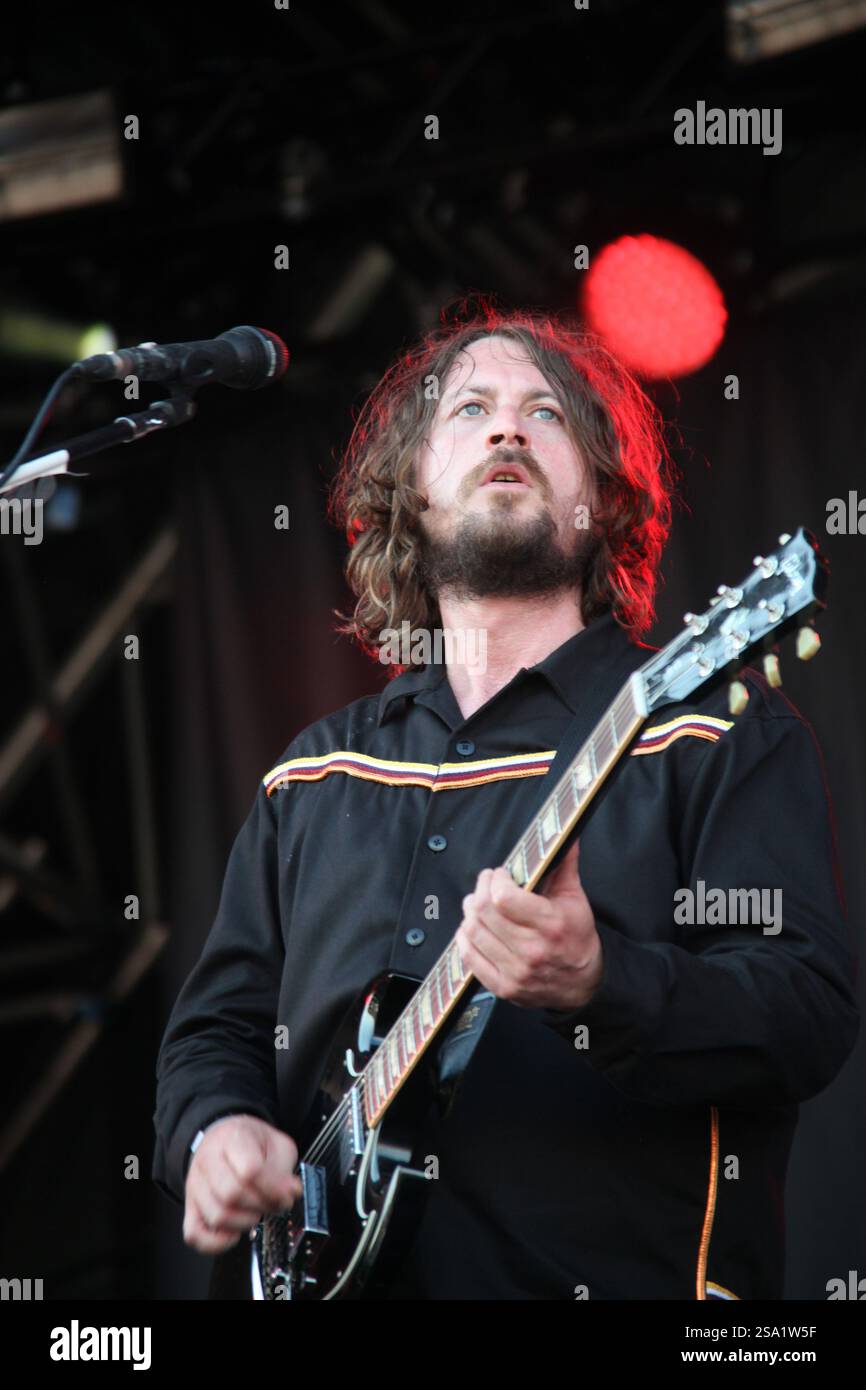 The Zutons Performing Live during The Big Feastival, Kingham ...