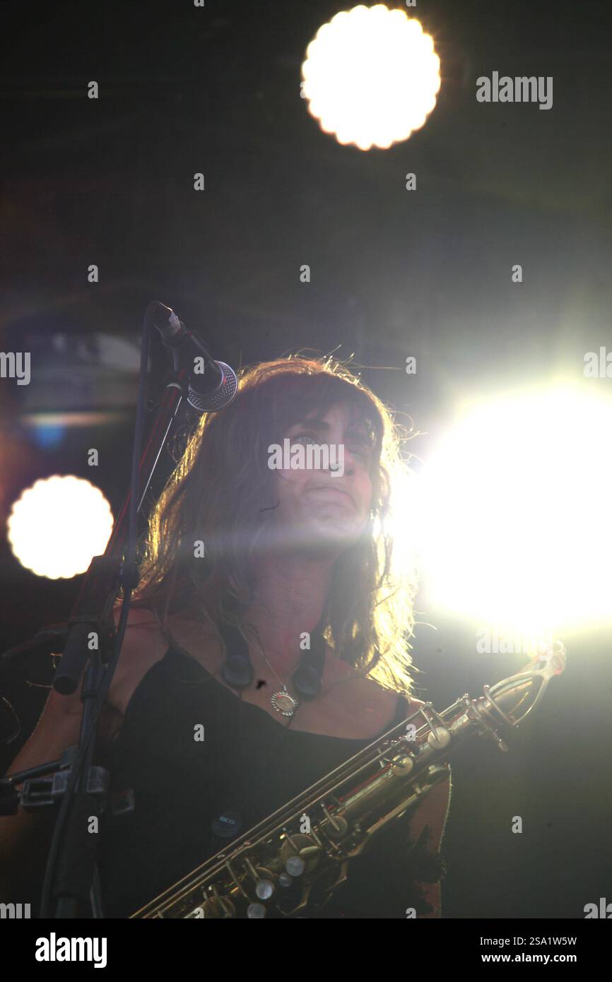 The Zutons Performing Live during The Big Feastival, Kingham ...