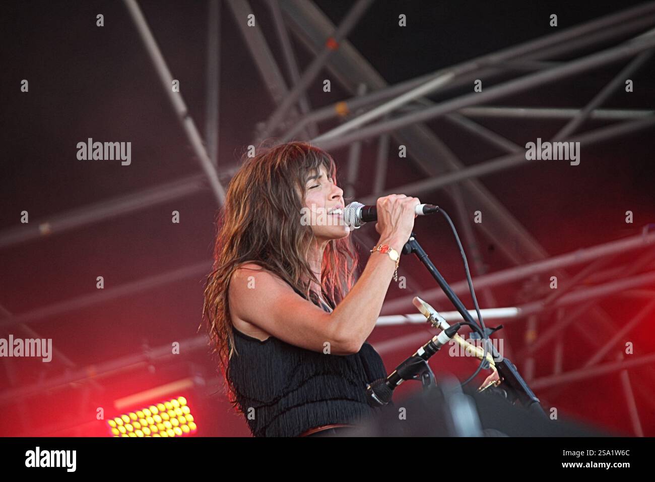 The Zutons Performing Live during The Big Feastival, Kingham ...