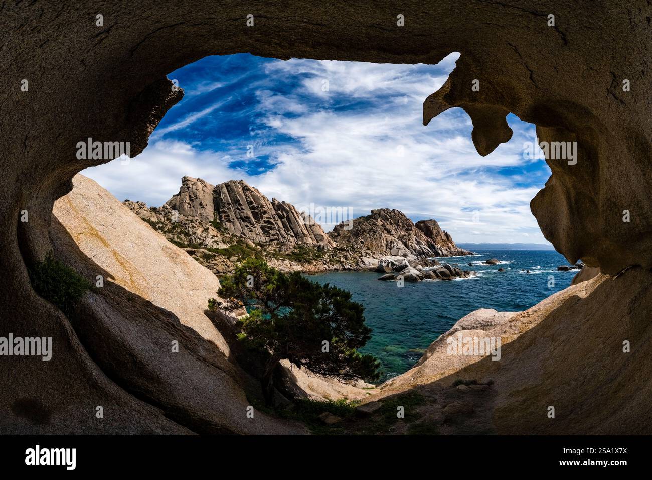 Bizarre granite rock formations on Capo Testa, the northernmost point ...