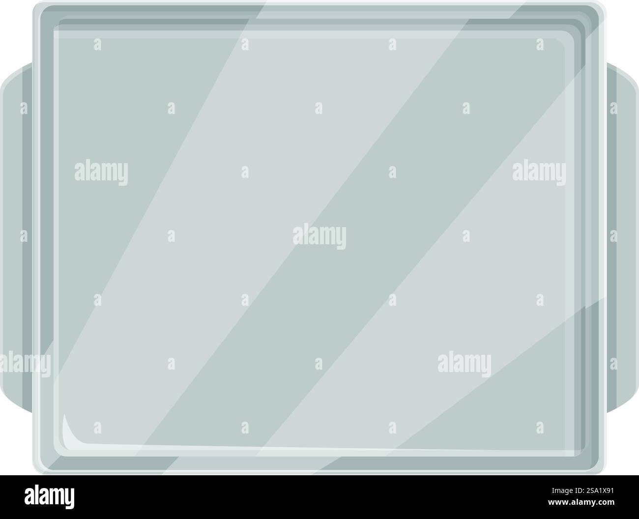 Steel meal tray icon cartoon vector. Culinary takeout. Design object ...