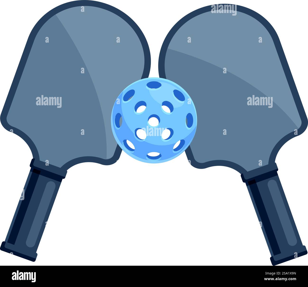 Play pickleball sport icon cartoon vector. Active game. Badge ball ...