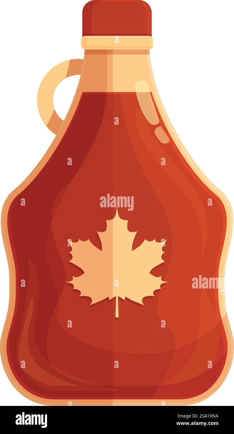 Sweet maple product icon cartoon vector. Syrup drink. Canadian ...