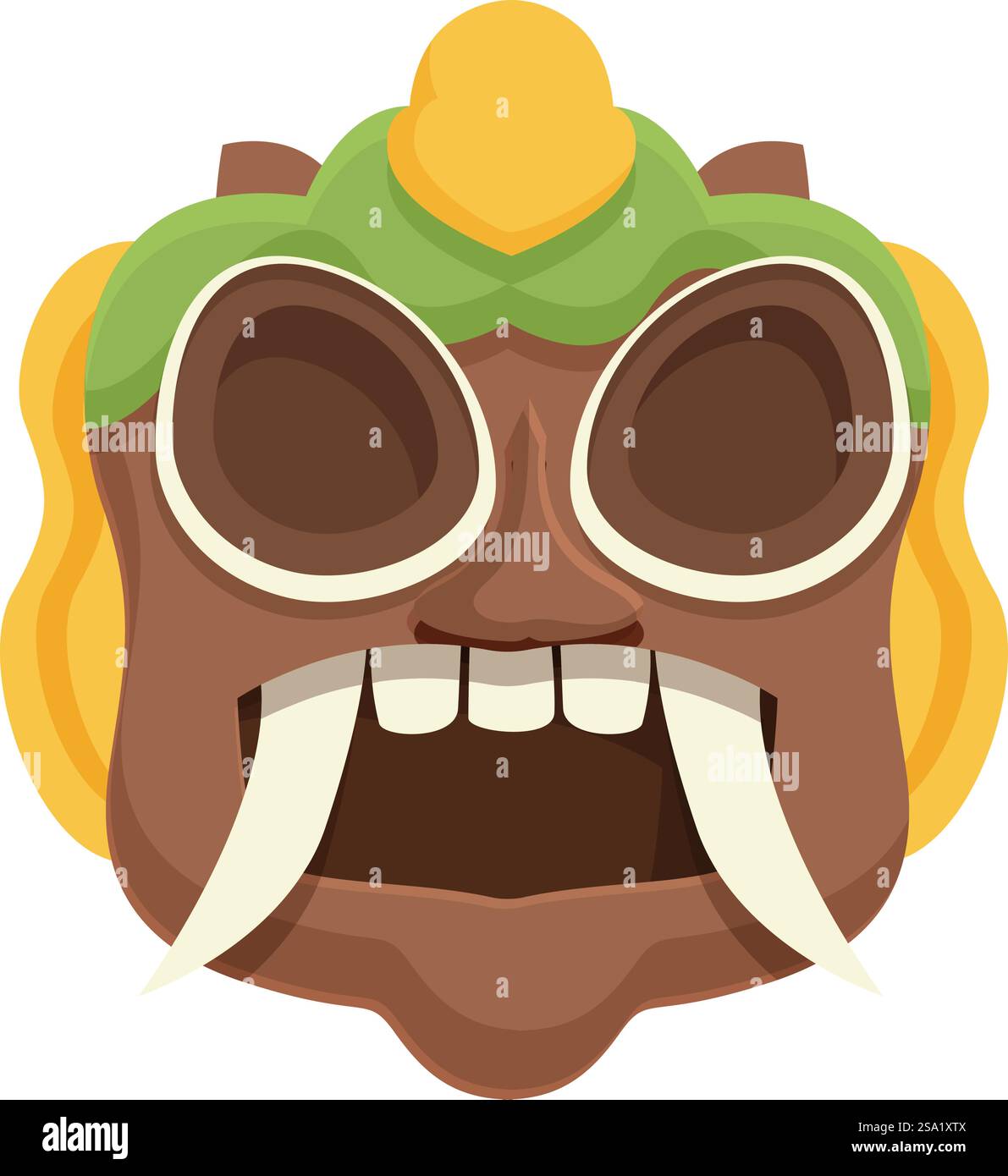 Bali culture mask icon cartoon vector. Ethnic trip. Summer vacation ...