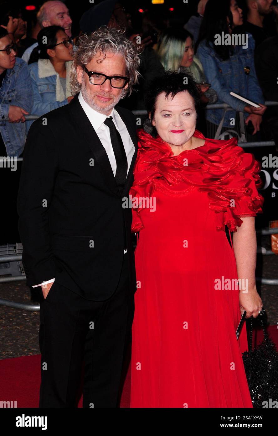 Dexter Fletcher and wife Dalia Ibelhauptaite attends the GQ Men of the ...