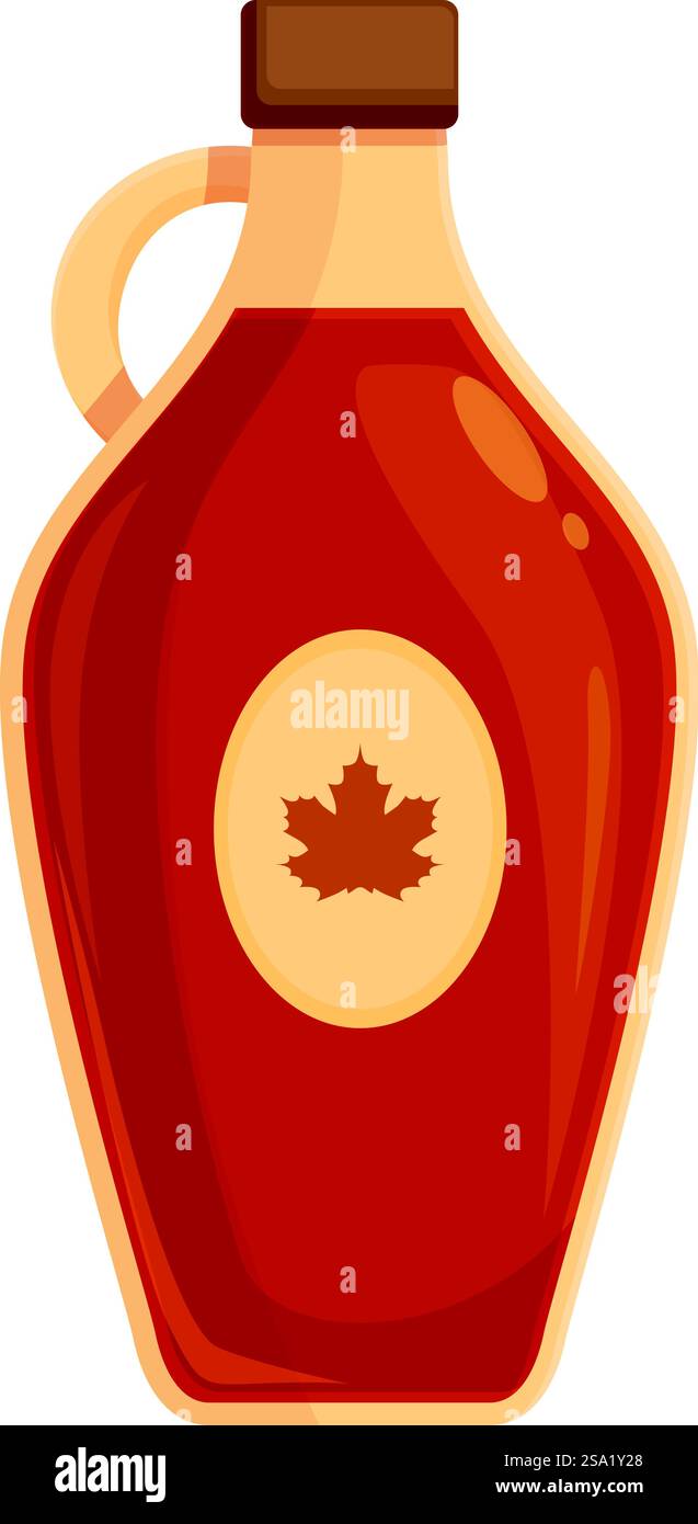 Sweet canadian syrup icon cartoon vector. Maple drink. Cooking plant ...