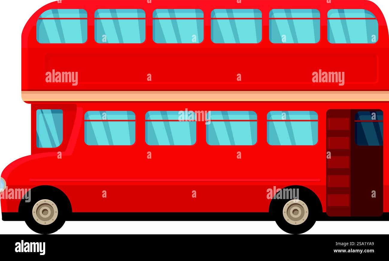 Open door red bus icon cartoon vector. Truck side tourism. Terminal ...