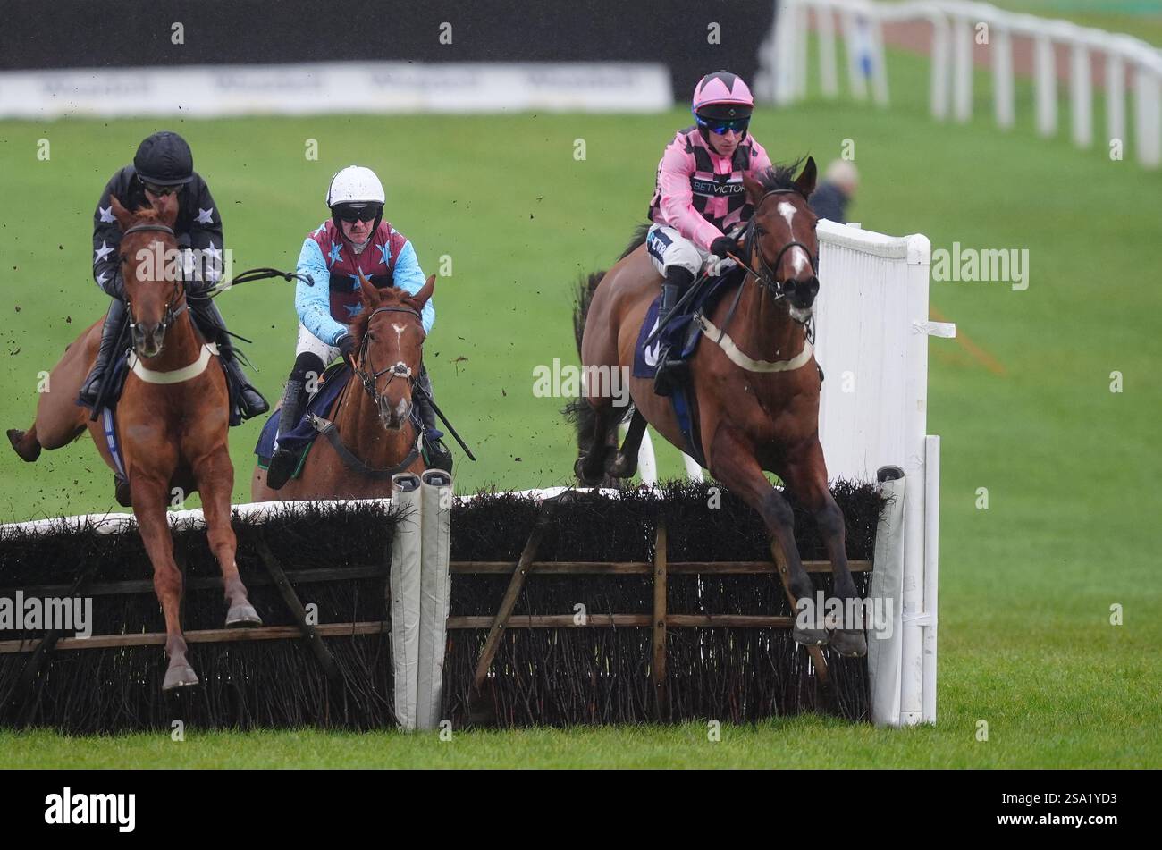 Livingit Du Large ridden by Gavin Sheehan (right) in action on the ...