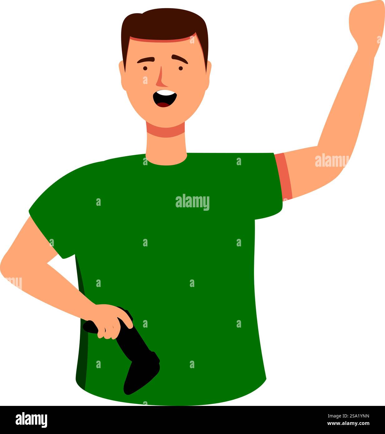 Holding virtual reality controller Stock Vector Images - Alamy