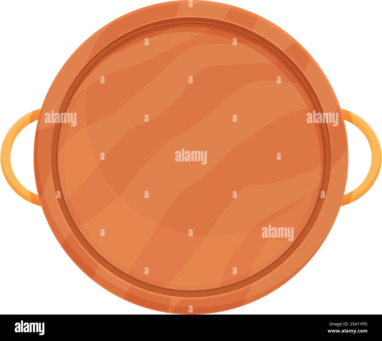 Round plastic tray icon cartoon vector. Cafeteria container. Empty ...