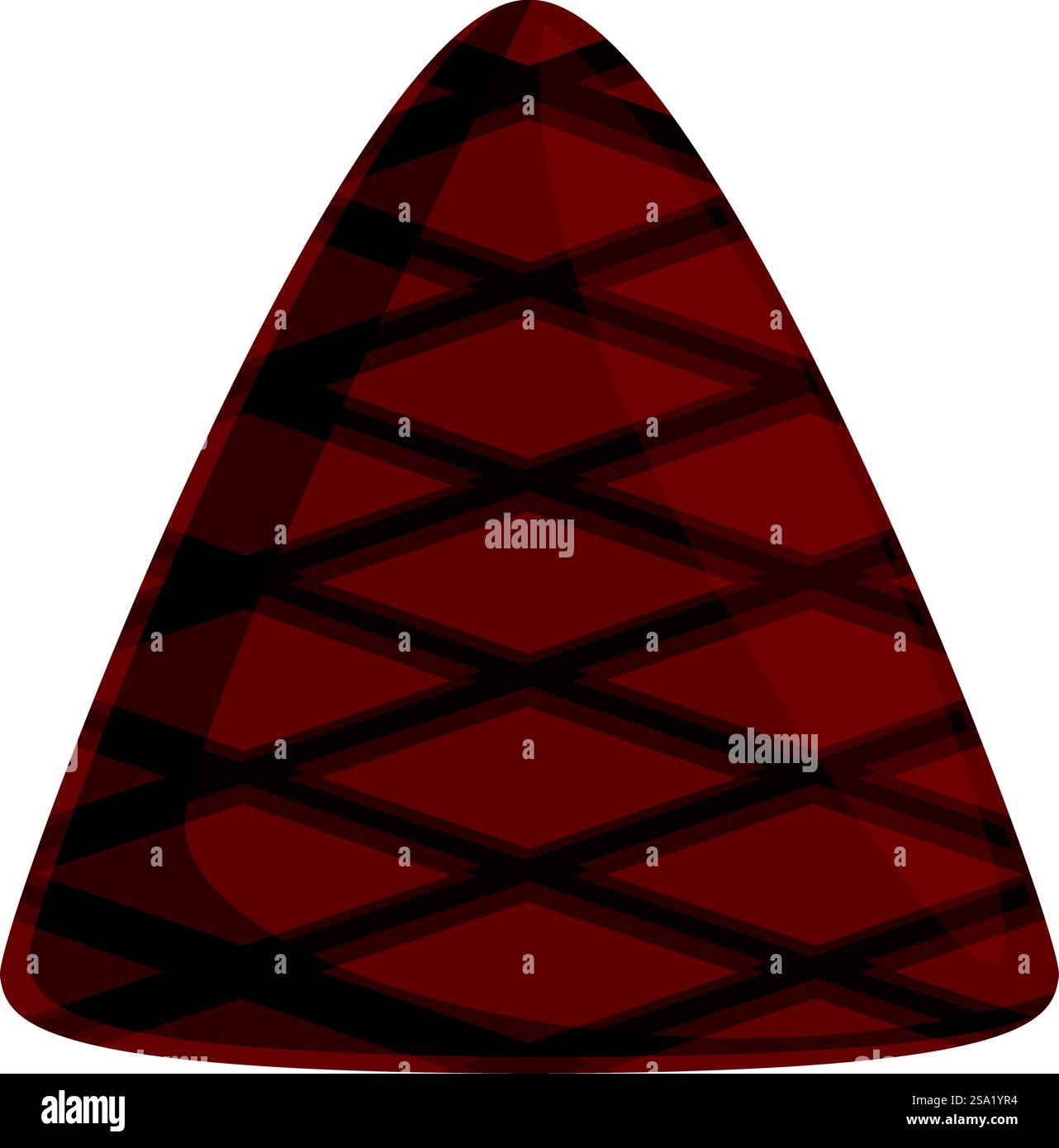 Chocolate pyramid icon cartoon vector. Food sweet party. World ...