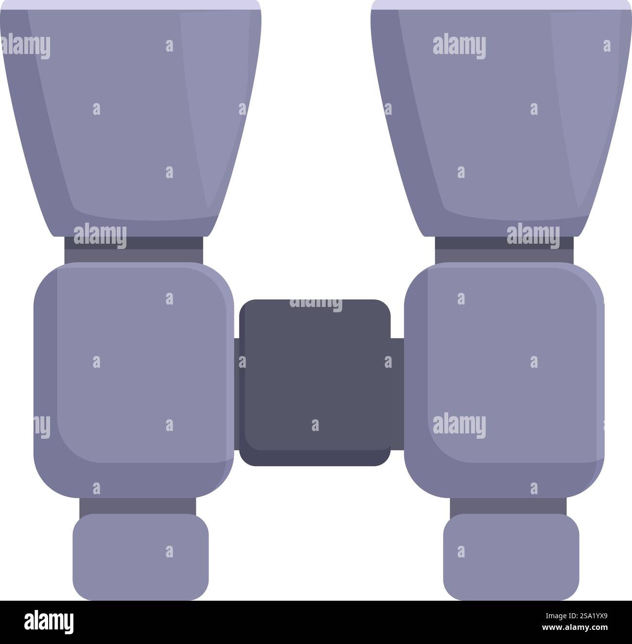 Exploration Binoculars Icon Cartoon Vector Man Scientist Tool Arctic Exploration Exploration