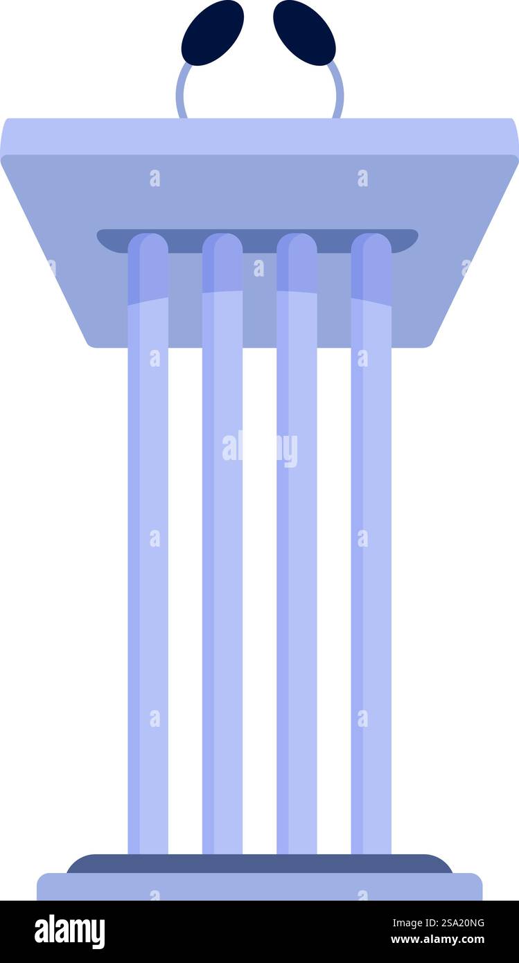 Modern tribune icon cartoon vector. Public show object. Audience stand ...