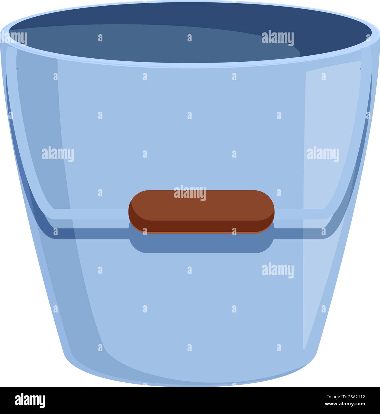 Steel bucket for fish icon cartoon vector. Fishing holiday activity ...