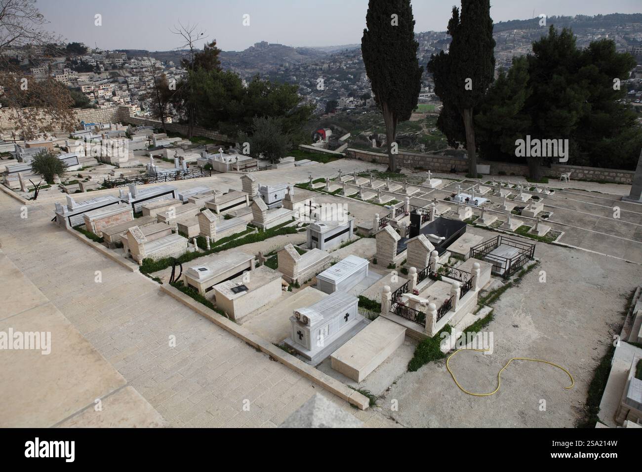 The Catholic Cemetery on Mt. Zion where Oskar Schindler is buried ...