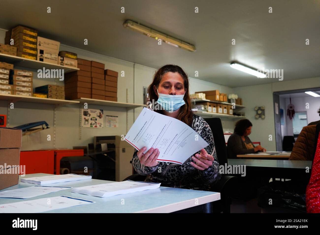 Disabled workers working in the printing, reprography and marking ...