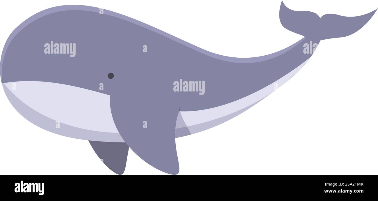 Arctic whale icon cartoon vector. Ice pole exploration. Creature water ...