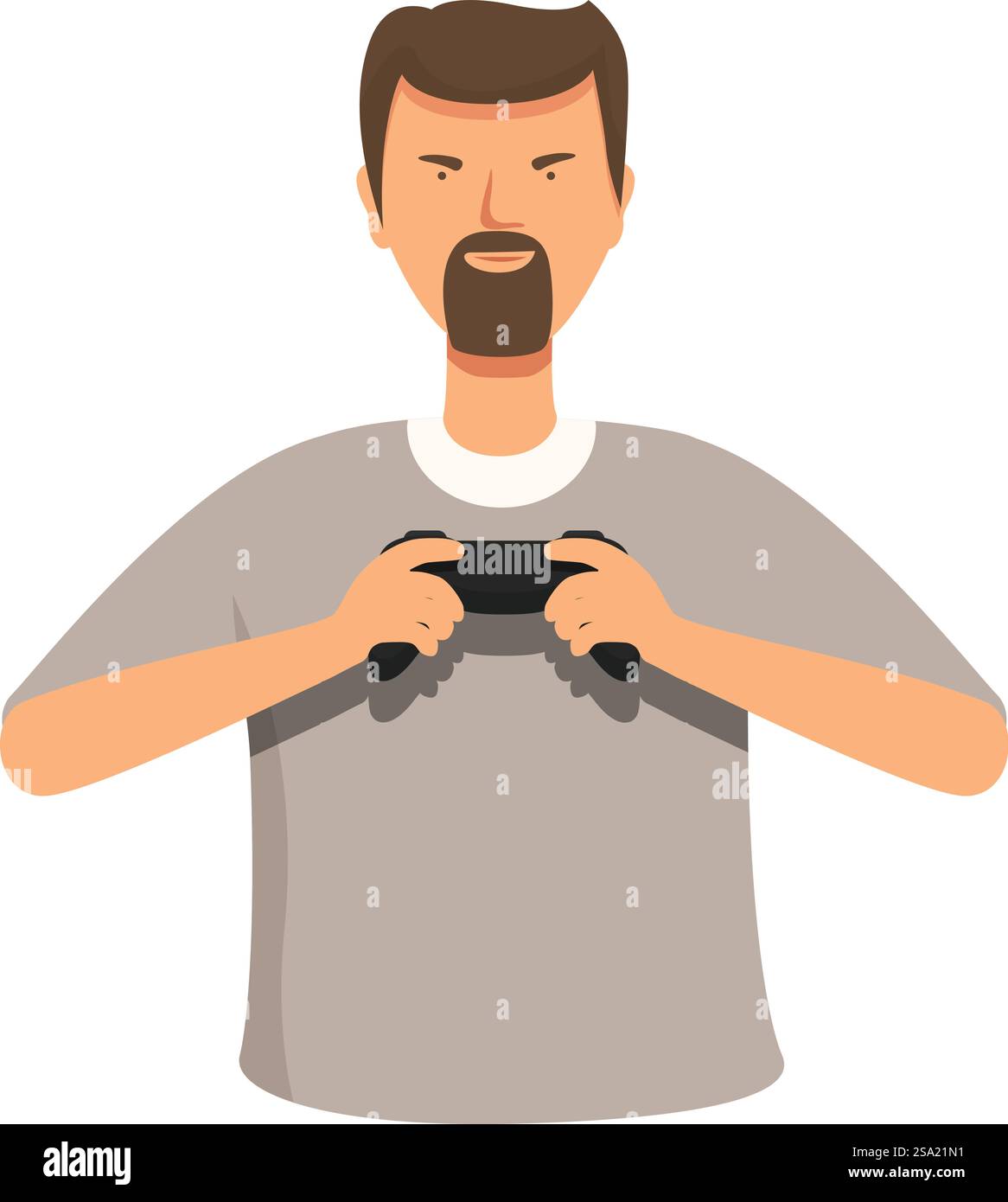 Controller character icon cartoon vector. Room tv game. Play males ...