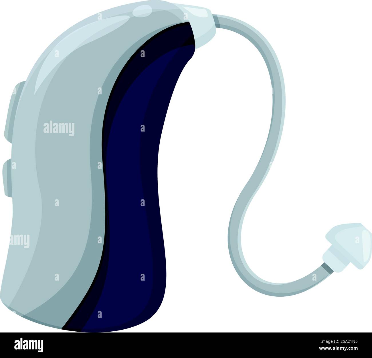 Acoustic hearing aid icon cartoon vector. Level noisy. Wellness ...