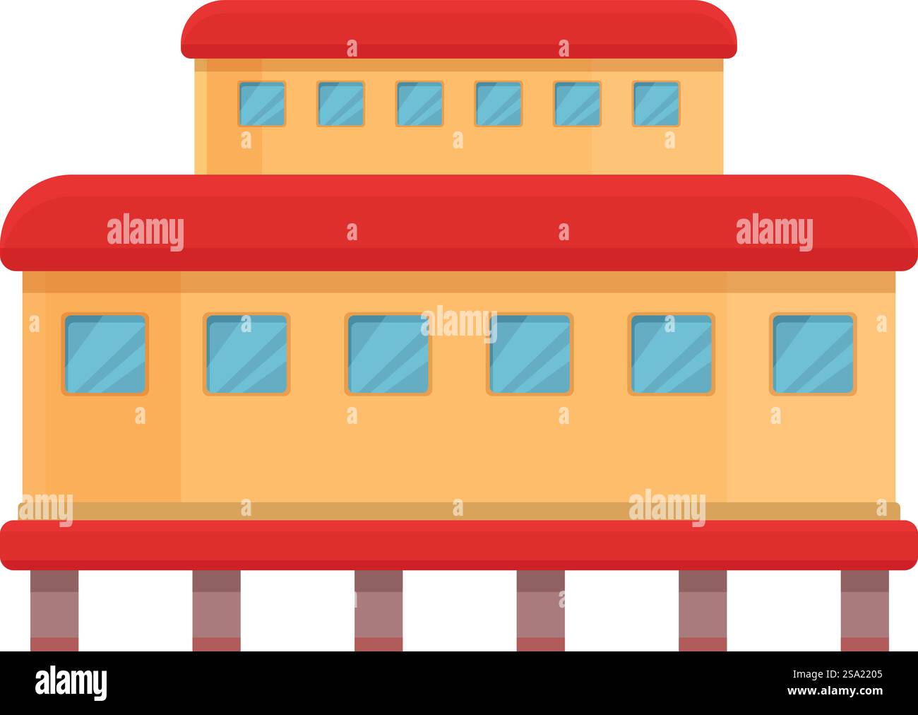Ice pole house icon cartoon vector. Arctic exploration. Scientist man ...