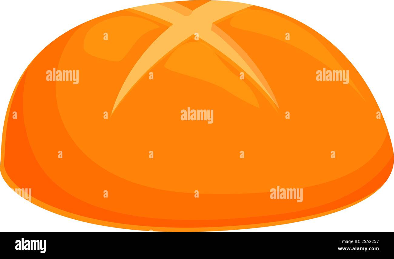 Fresh home bread icon cartoon vector. Bakery production. Making cake ...