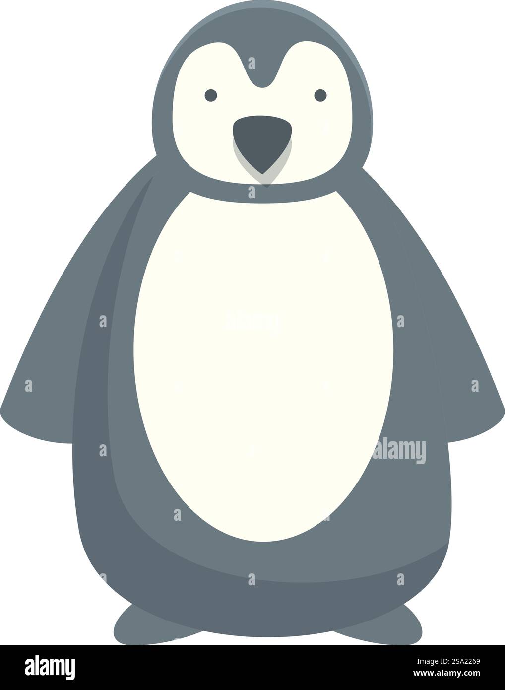 Arctic penguin animal icon cartoon vector. Ice pole exploration. Winter ...